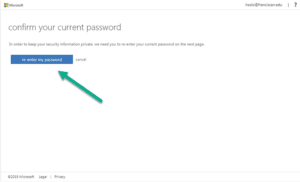 Changing your Office 365 Password Verification Methods